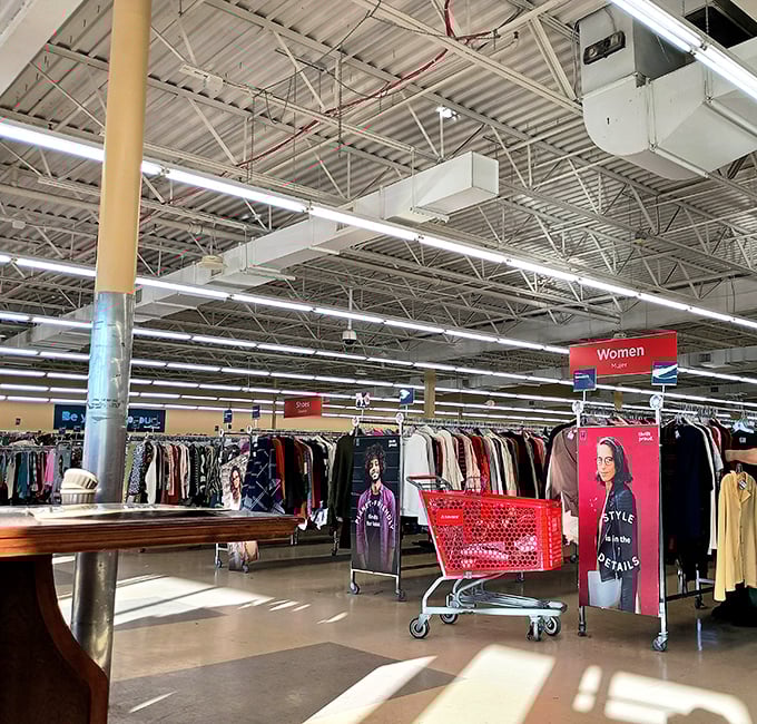 The spacious interior of Savers feels more like a department store than a thrift shop, in the best way.