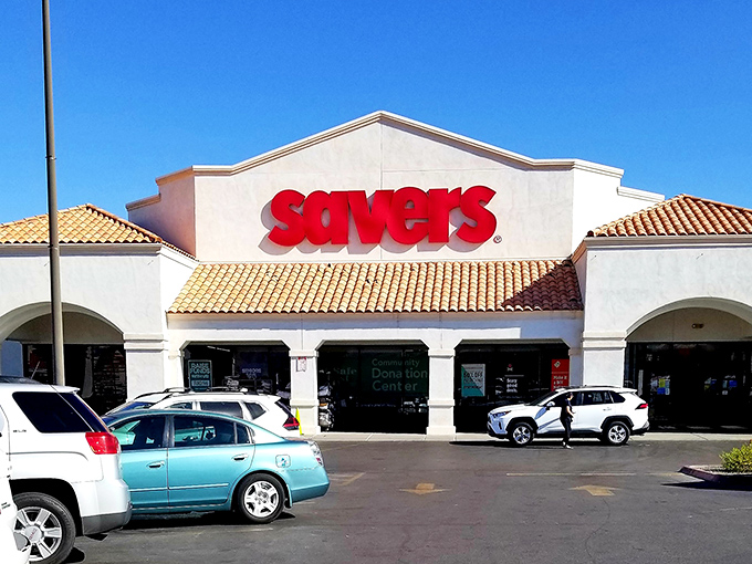 The familiar red signage signals serious bargain hunting territory for savvy Las Vegas treasure seekers.