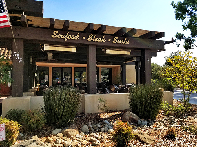 Under Ojai's perfect blue skies, Sea Fresh serves up fish that makes you wonder if they've hidden the ocean somewhere nearby.