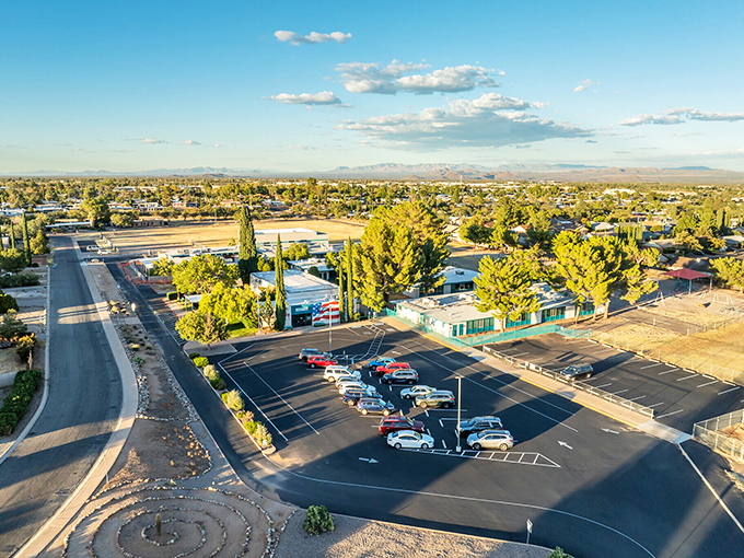 Golden-hour calm settles over Sierra Vista, where wide streets and open skies define the rhythm of the day.