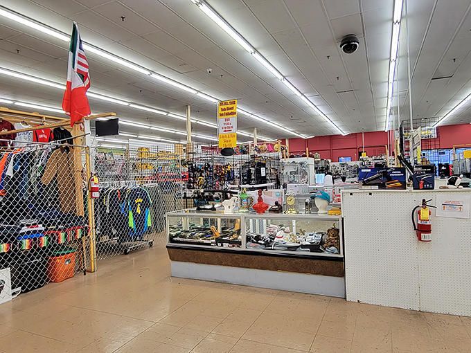 Aisles of organized chaos stretch toward fluorescent horizons, where South Side's treasures wait patiently for their next owners.