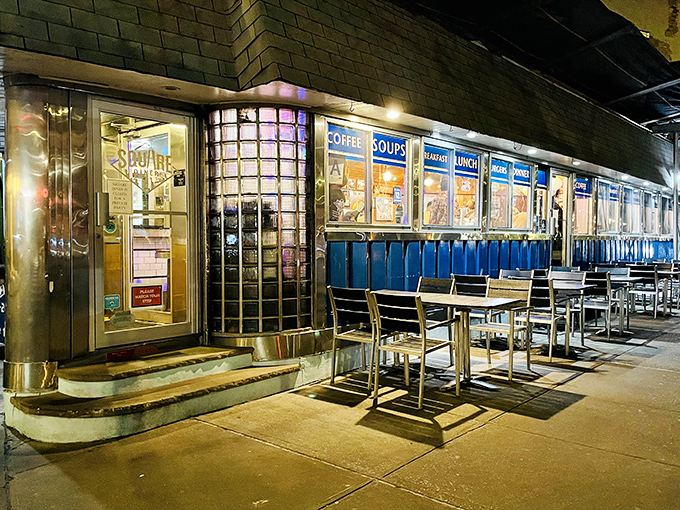 Square Diner's cozy exterior promises the kind of breakfast that makes mornings worth celebrating together.