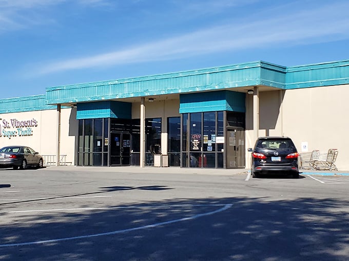 The unassuming exterior hides a warehouse of wonders. Like finding a secret level in a video game!