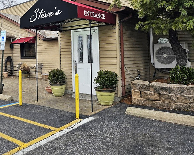 Simple awning, serious steaks - Steve's proves the best beef doesn't need fancy packaging to shine.