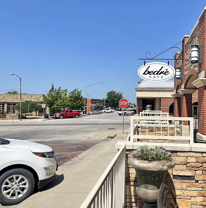 Sulphur's main street looks like someone took a Norman Rockwell painting and added a dash of Oklahoma grit.