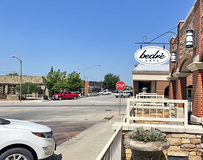 The historic architecture in Sulphur tells stories of simpler times when neighbors knew each other. 