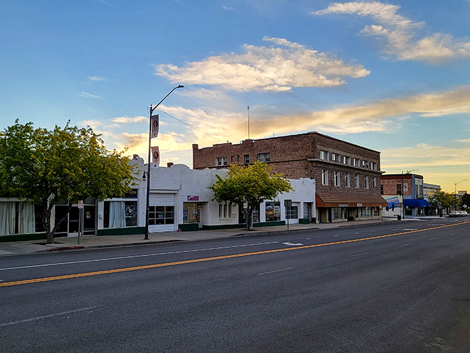 The sun sets on Susanville's charming downtown, where affordable small-town living meets big mountain beauty.