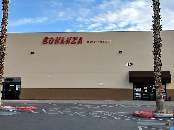 Clean lines and trees suggest this treasure hunting destination takes pride in presentation and customer comfort.