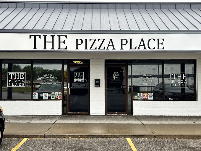 Simple storefront, serious pizza game - proof that the best flavors often come from the most humble places.