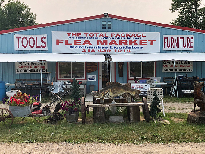 "The Total Package" isn't just a name, it's a promise&mdash;tools, furniture, and treasures all under one convenient roof.