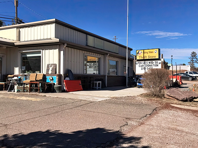 The modest storefront belies the quality finds that help fund local bird rescue efforts.