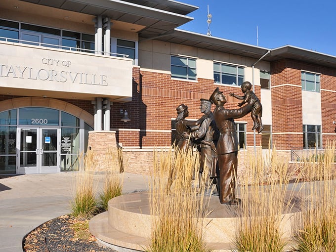 City hall stands proud like a town elder, watching over a community that values both progress and practicality.