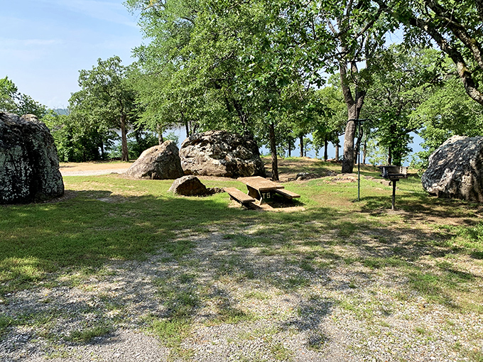 These weathered rock formations tell stories older than your grandmother's best family tales.