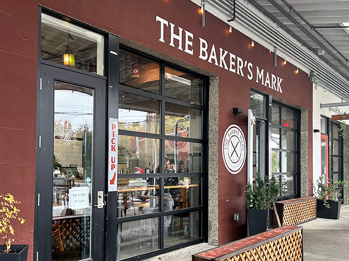 When your storefront whispers instead of shouts, you know the sandwiches do all the talking. 