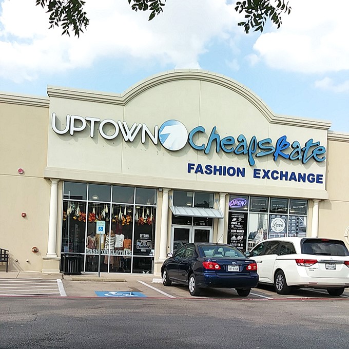 Modern storefront design hints at the carefully curated fashion finds waiting inside these doors.