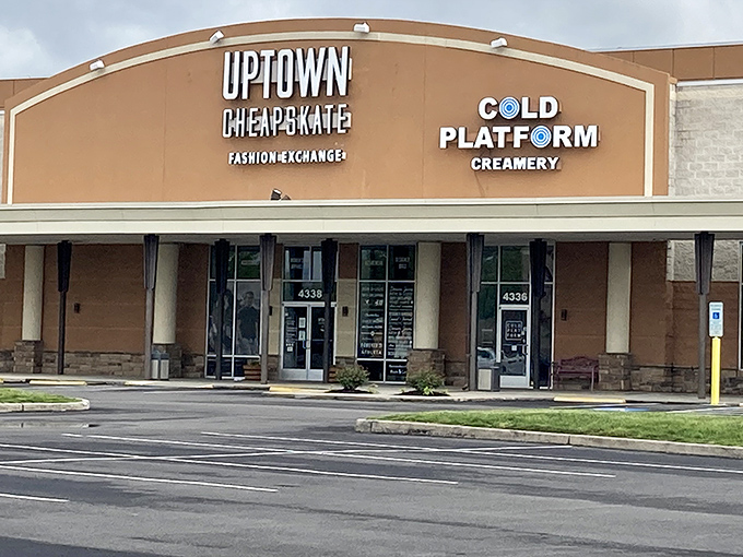 Clean lines and professional signage &ndash; this isn't your grandmother's cluttered thrift store.