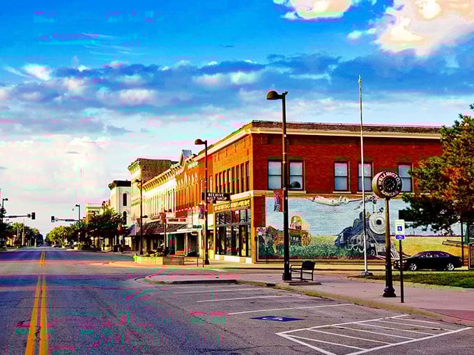 Main Street businesses welcome you with awnings and flower baskets that show genuine pride in this community.