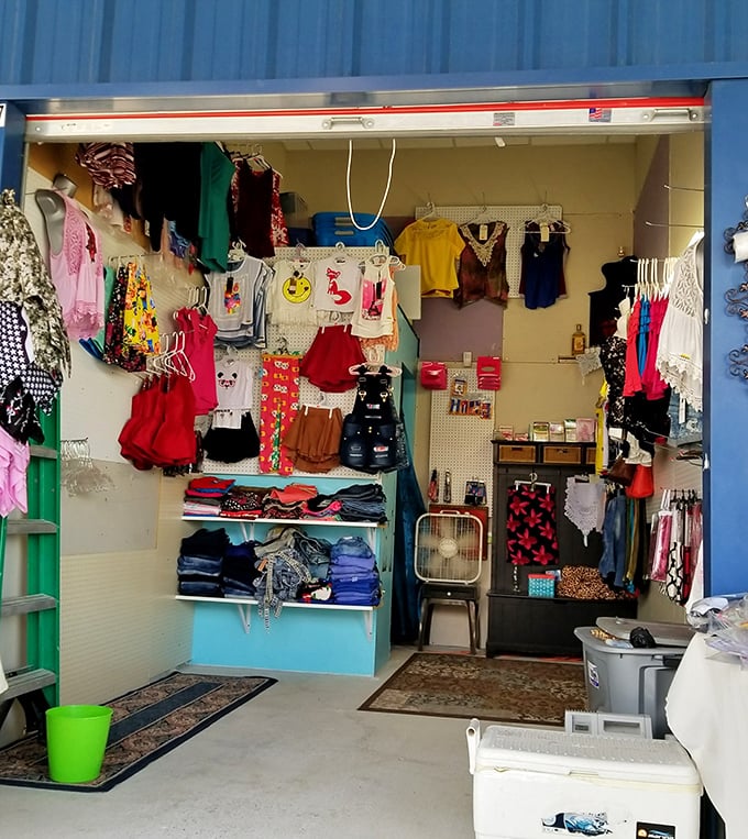 From vintage clothing to everyday treasures, these organized booths offer something special for every shopper.