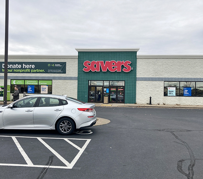 Clean lines and professional presentation make thrift shopping feel less like hunting, more like discovering.