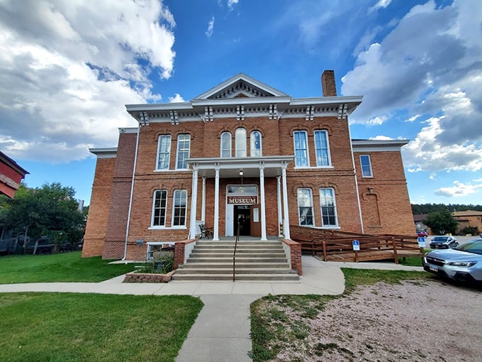 History never looked so handsome. The 1881 Courthouse Museum stands as a red-brick testament to Custer's gold rush beginnings and enduring character.