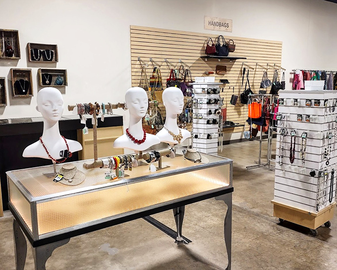 The jewelry counter&mdash;where mannequin necks model statement pieces that whisper tales of dinner parties past and brunches future.