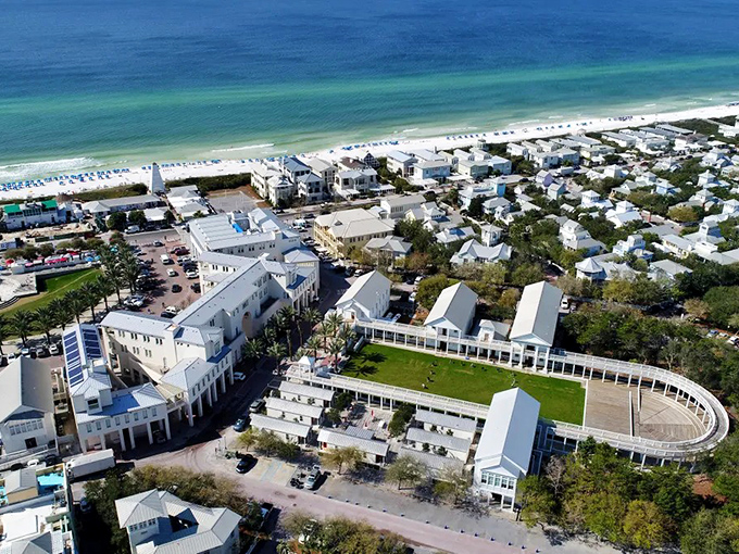 This aerial view proves that careful planning and natural beauty can absolutely be best friends forever.