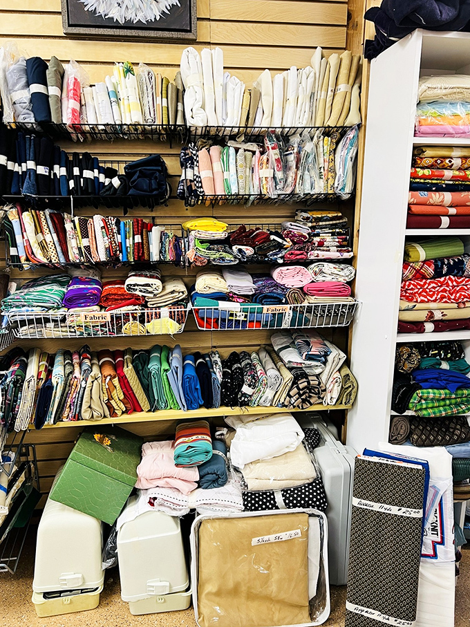 Fabric heaven for crafters and DIY dreamers. More patterns than your grandmother's quilt collection, with enough variety to clothe a small nation.