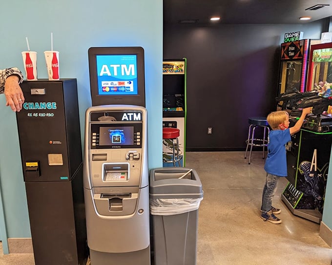 Every great movie experience needs fuel – the ATM and arcade area ensures both your wallet and entertainment needs are covered.