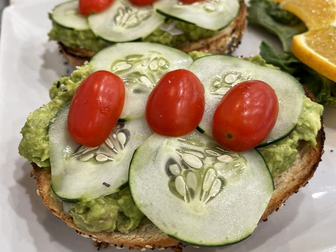 Avocado toast that would make millennials weep tears of joy&mdash;proof that Grampa's excels beyond the traditional deli classics.