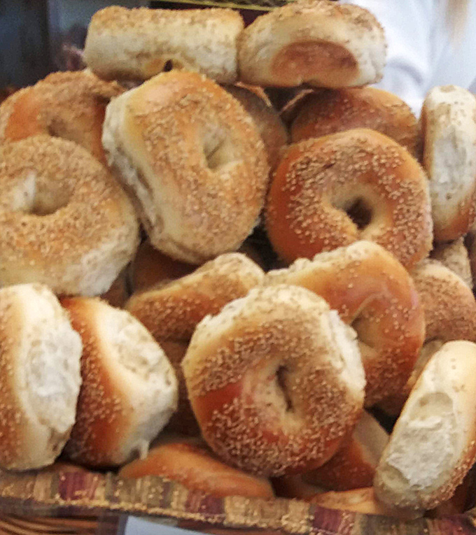 These aren't just bagels; they're carb-laden life preservers for mornings when coffee alone won't cut it.