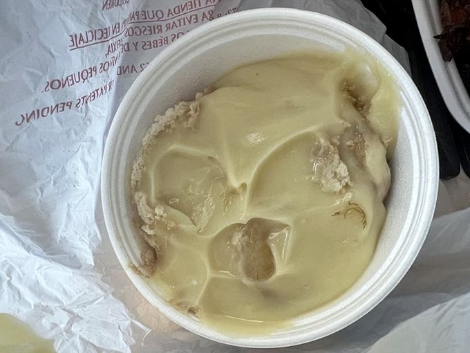 Banana pudding that would make your grandmother both proud and jealous. Creamy, dreamy comfort in a humble plastic container.