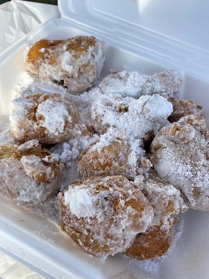 These powdered sugar-dusted beauties look like little clouds of fried happiness, ready to make your morning infinitely sweeter.