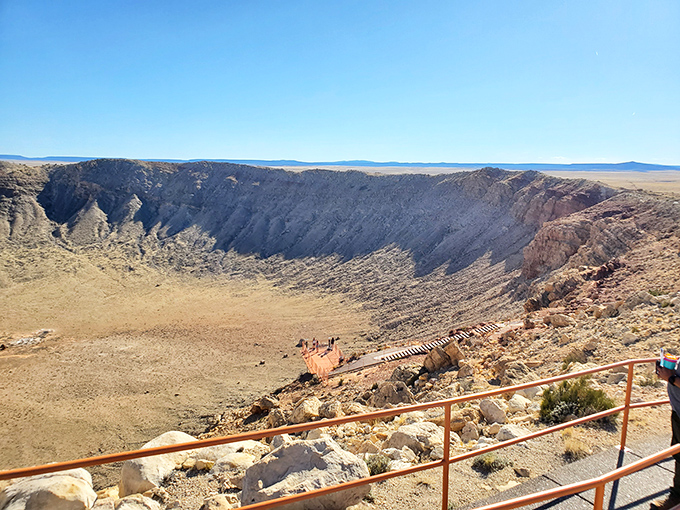 Standing at the rim feels like peering into Earth's memory&mdash;a 550-foot-deep reminder that the universe occasionally plays cosmic billiards.