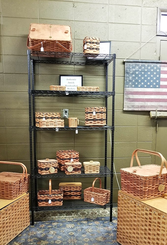 Basket heaven for the organizationally obsessed. These handcrafted beauties have been waiting patiently for someone to take them home.