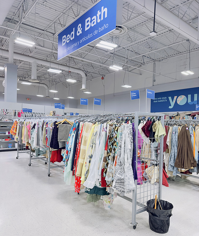 The Bed & Bath section: where someone else's discarded linens become your "new" home essentials. Martha Stewart would approve of these budget-friendly finds.