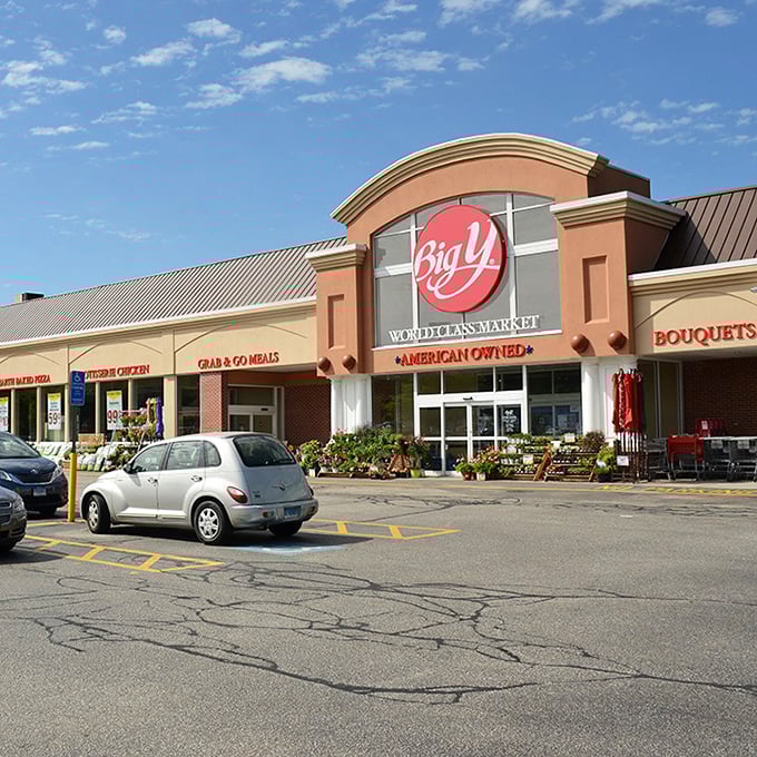 Big Y supermarket &ndash; because even paradise needs a place to buy milk without taking out a loan.