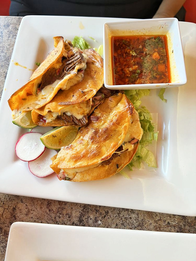 These birria tacos aren't just food&mdash;they're edible art with a side of consomm&eacute; that deserves its own fan club.