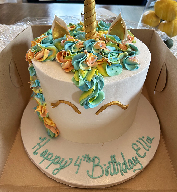 Not just a unicorn cake&mdash;it's a mythical beast of buttercream that makes turning four look like the achievement of the century.