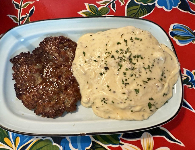 This isn't your army-mess-hall biscuits and gravy. It's the kind that makes you want to hug the cook and ask for the family recipe.