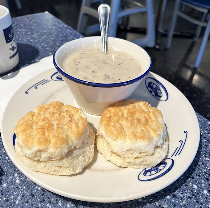 Biscuits and gravy: Southern comfort food that's traveled to the stars and back. These fluffy clouds of dough could make even an alien feel at home.