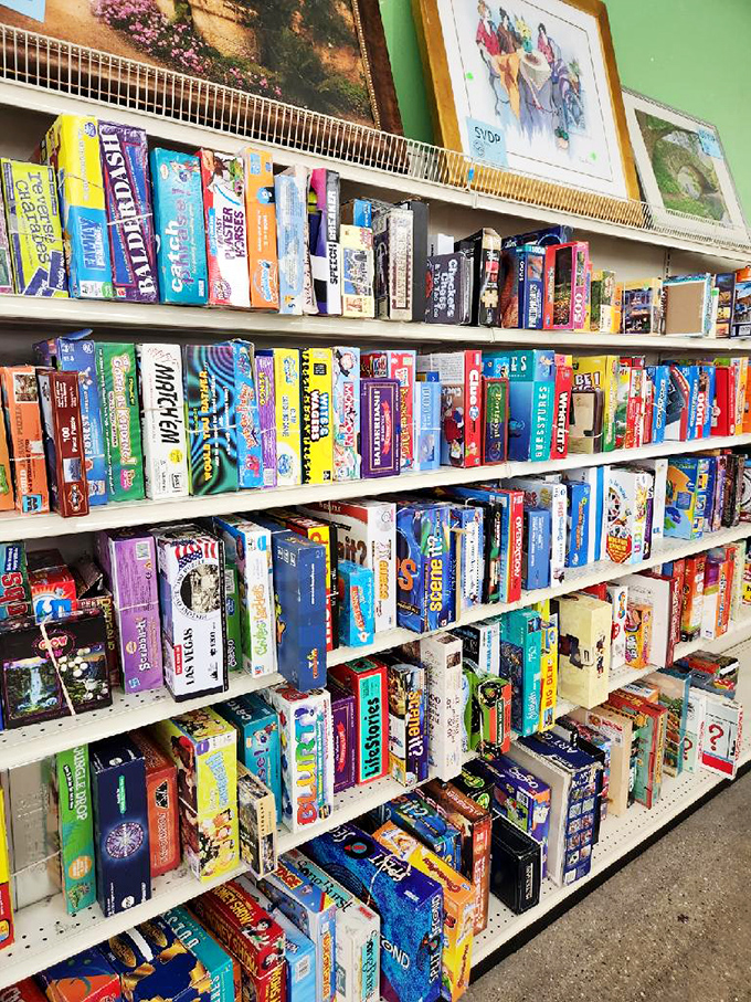Board game paradise! Every family argument from your childhood is preserved here, complete with all pieces and nostalgic box art.