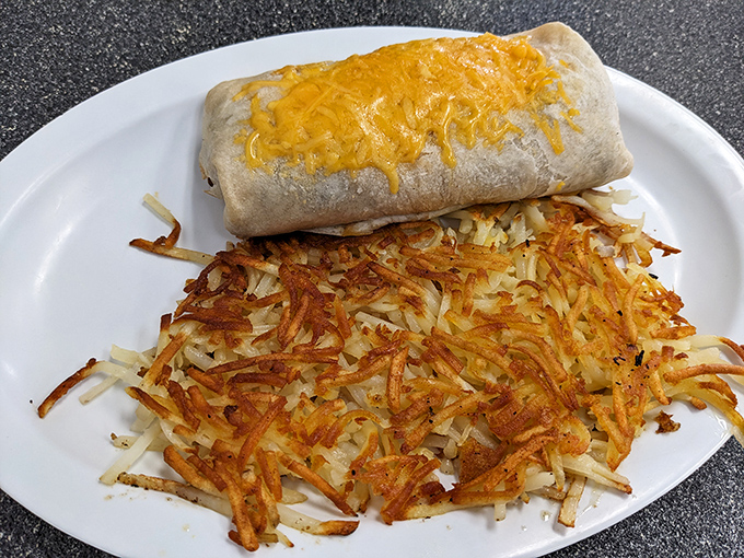 Breakfast burritos and hash browns that could make a morning person out of anyone. The crispy-to-fluffy ratio is mathematical perfection.
