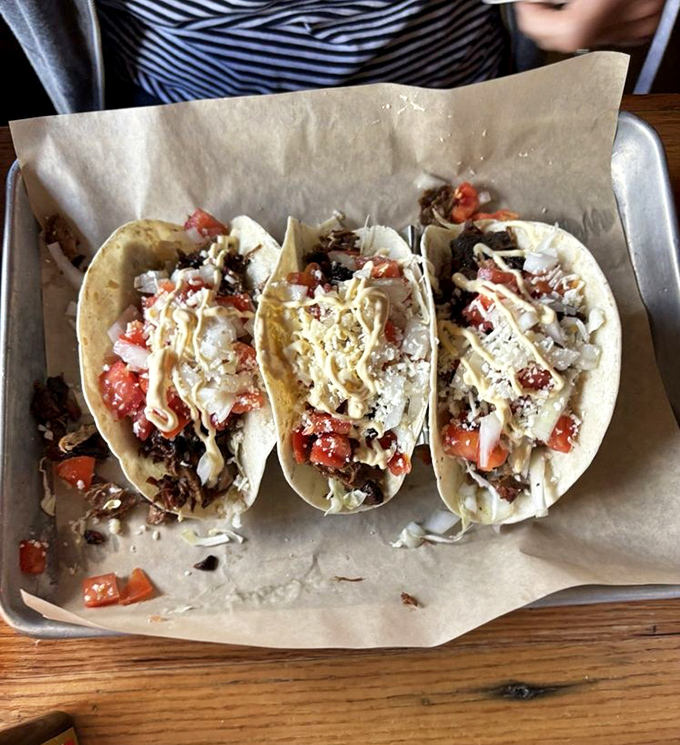 These aren't your average tacos&mdash;they're brisket-loaded flavor bombs topped with fresh pico and cheese that'll make you question all other tacos.