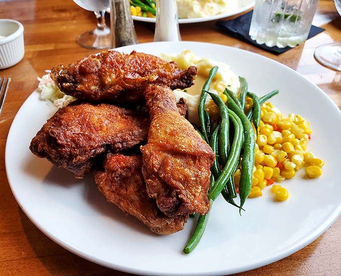 Broasted chicken that's somehow both crackling crisp and juicy inside&mdash;the culinary equivalent of finding a unicorn in your backyard.