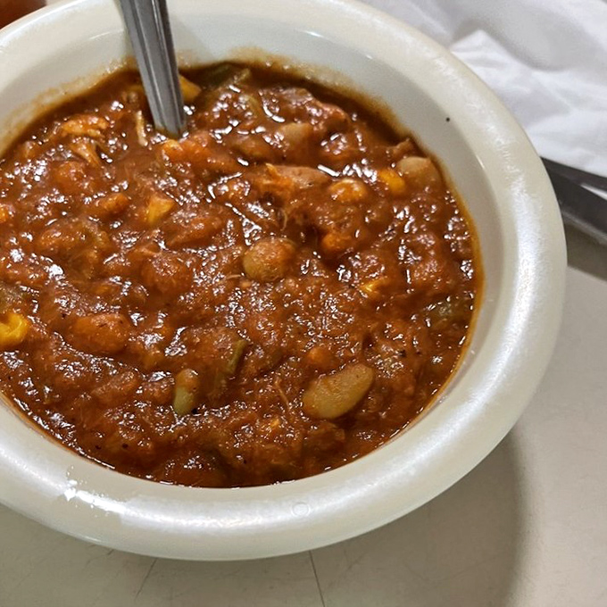 Brunswick stew that's thick enough to eat with a fork but good enough to drink. This hearty concoction has converted more vegetarians than peer pressure ever could.