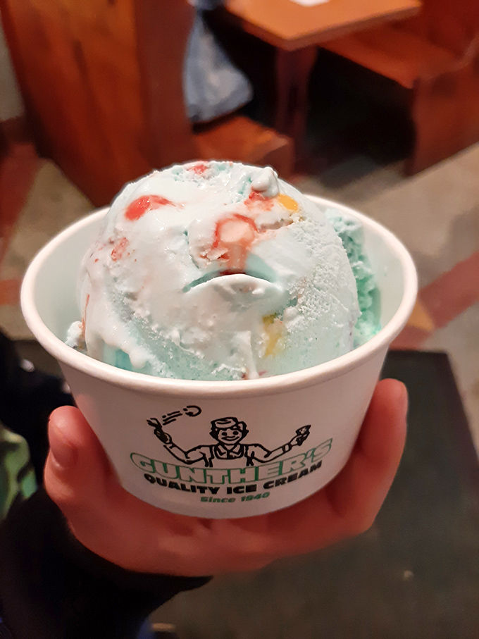 Blue moon ice cream that's practically electric &ndash; like if Avatar and a perfect summer day had a delicious frozen baby.