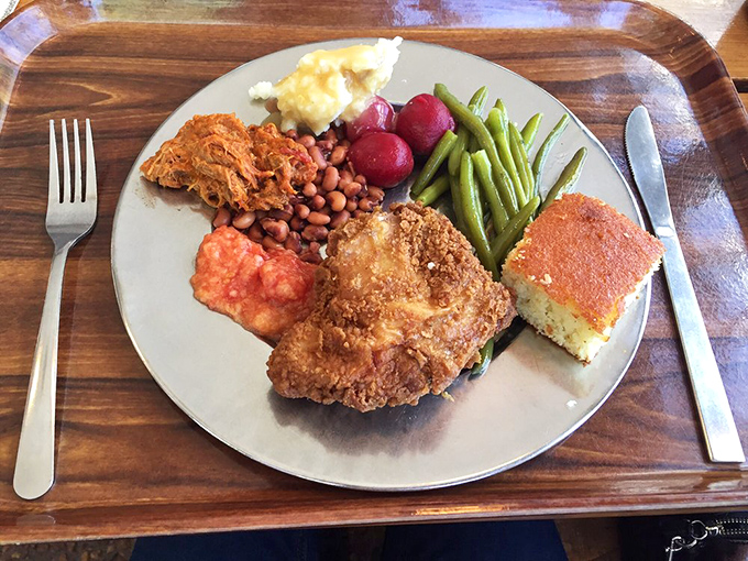That buffet spread looks like what would happen if your grandmother won the lottery and went grocery shopping.