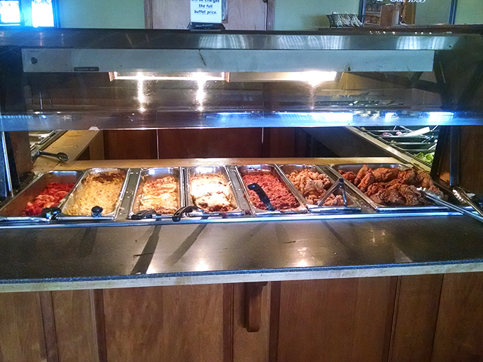 The hot buffet line&mdash;where diet plans go to die and food memories are born. That fried chicken has broken more New Year's resolutions than February. 