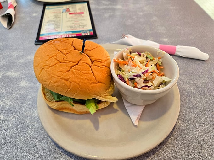 This isn't just any burger&mdash;it's the kind that requires strategic planning before the first bite to avoid delicious structural collapse.