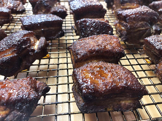 These glistening burnt ends are BBQ's greatest magic trick&mdash;transforming the toughest part of brisket into candy-like morsels of smoky perfection.